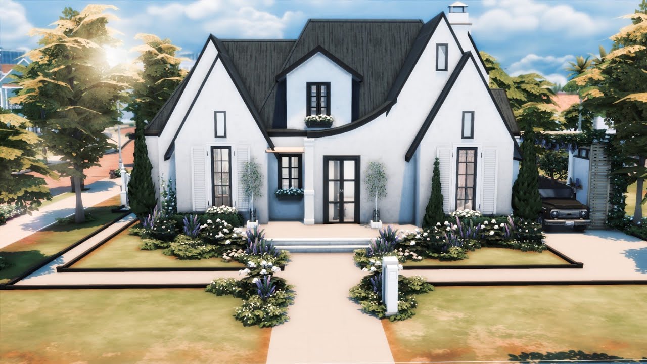 ONE STORY COTTAGE - Casa Cottage - Sims 4 -Speed Build + CC Links - YouTube