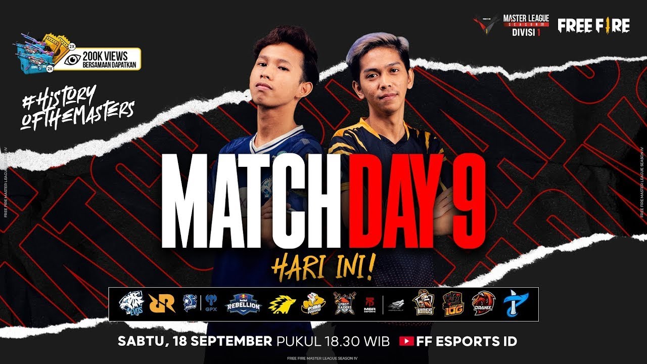 [2021] Free Fire Master League Season IV Divisi 1 - Match Day 9 - YouTube