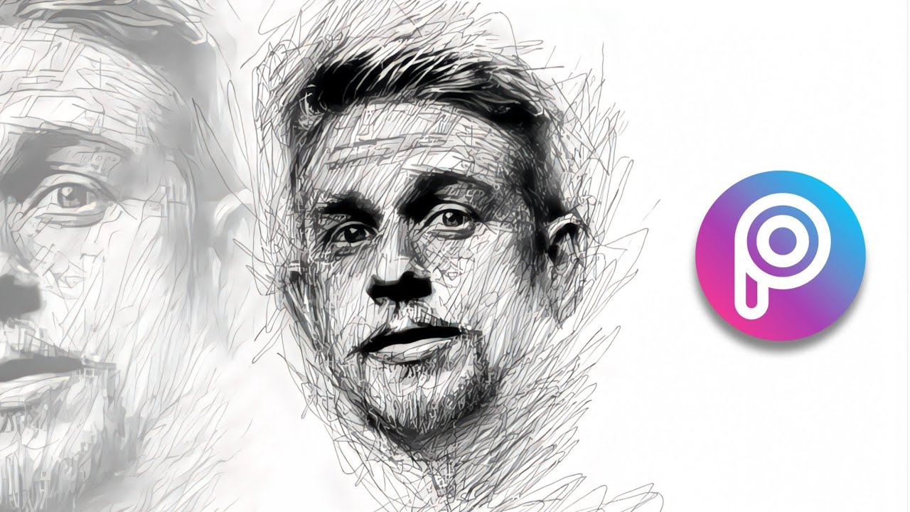 PicsArt SCRIBBLE ART Design | Mobile Editing | PicsArt Tutorial Video ...