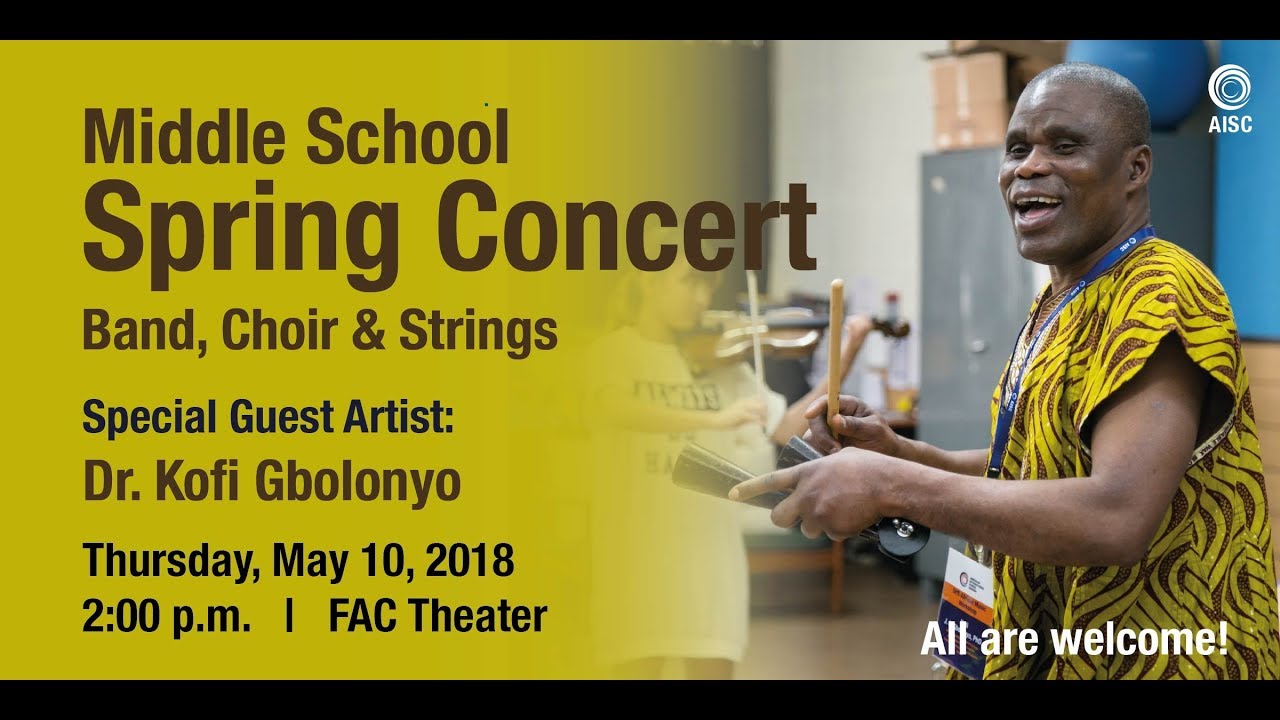 Middle School Spring Concert 2017-18 - YouTube