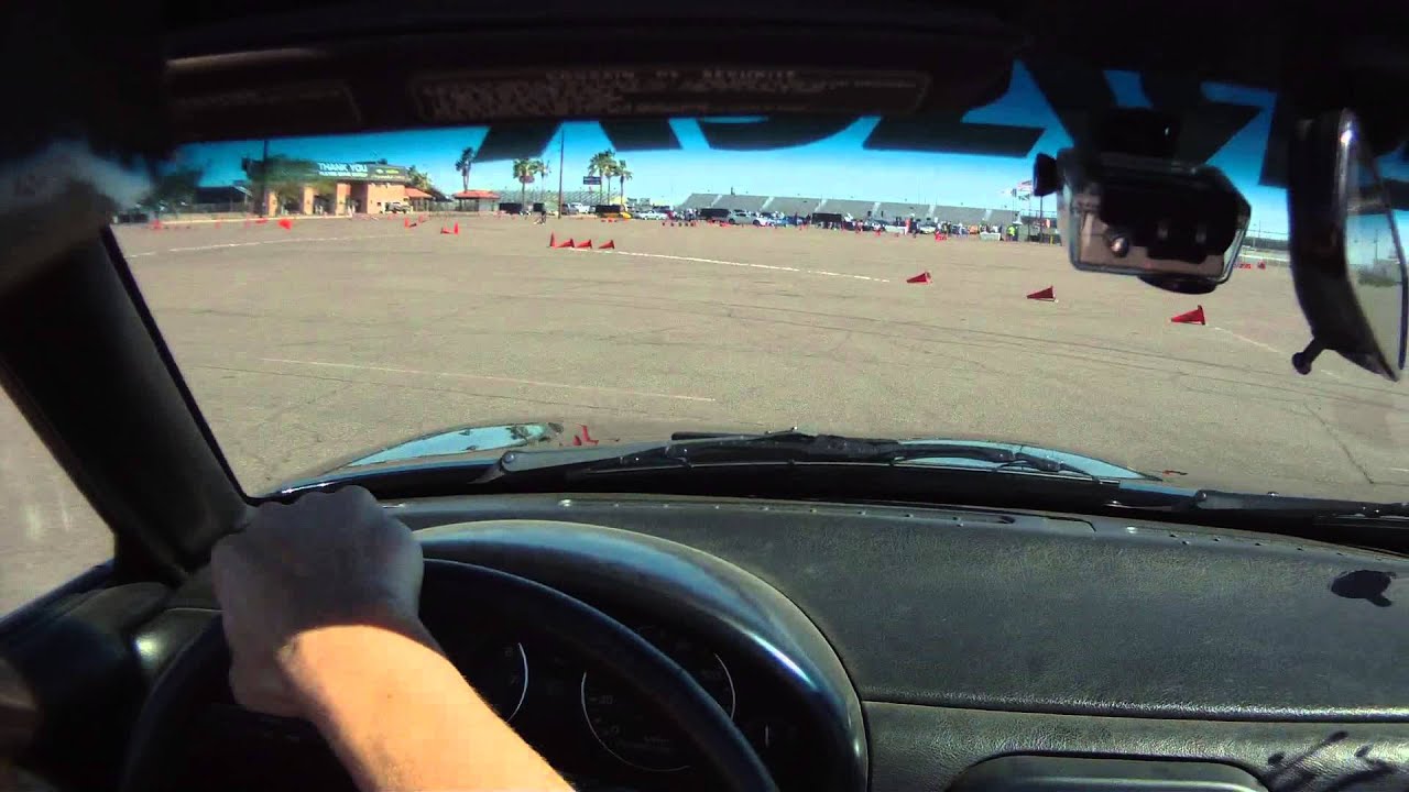 3-9-14 SCCA Autocross CSP Miata - Wild Horse Pass Skidpad 4, AZ - YouTube