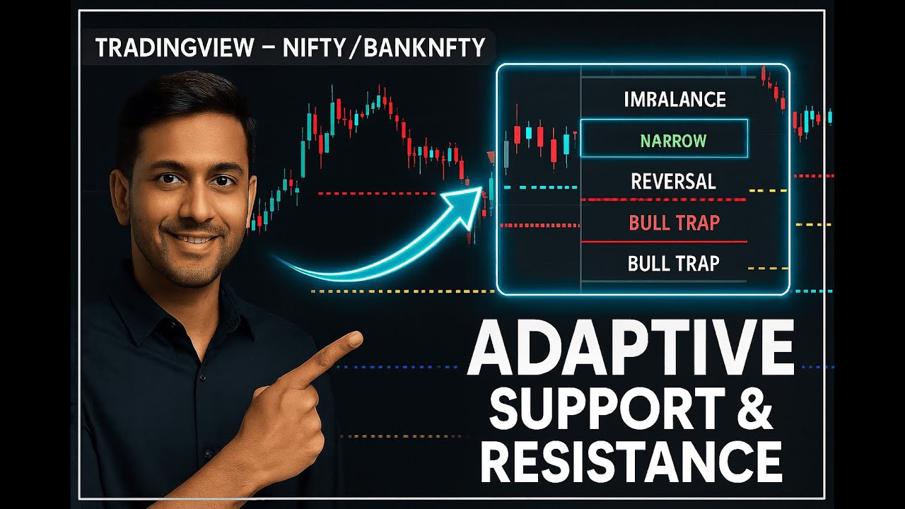 Adaptive Support & Resistance Indicator | Catch Institutional Levels ...