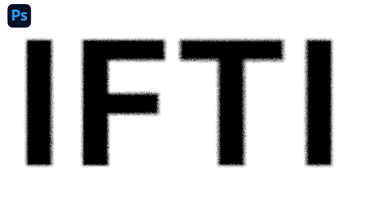 How To Create Grain Text Effect - Photoshop Tutorial - YouTube