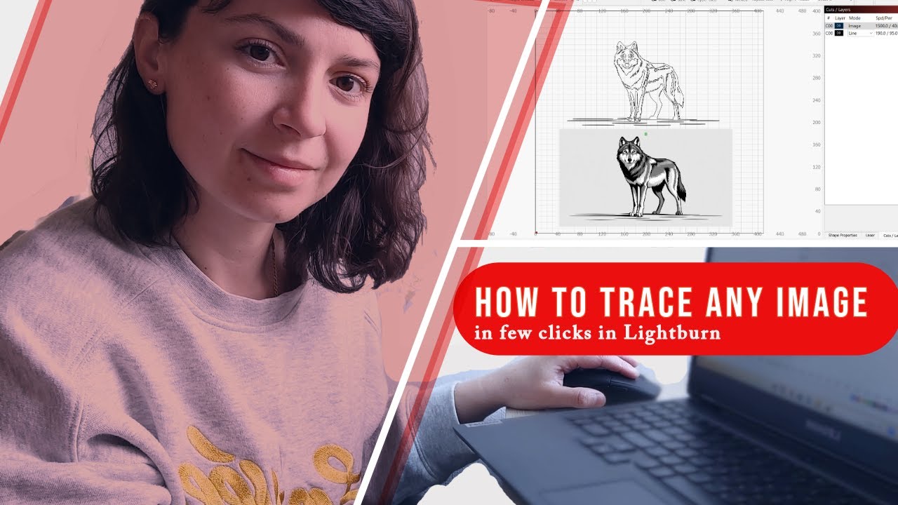 How to Trace Any Image in a FEW Clicks in Lightburn - YouTube