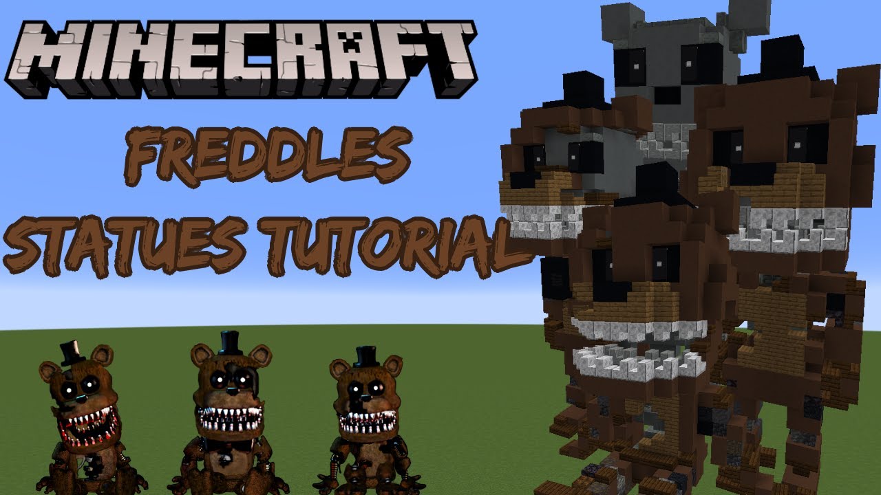 Minecraft Tutorial: Freddles Statues (Five Nights at Freddy's 4 + Help ...