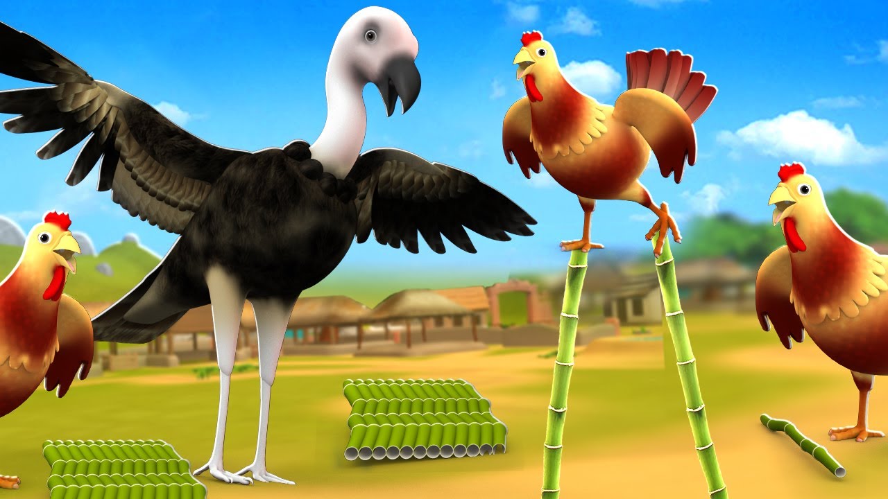 লম্বা পা মুরগি বাংলা গল্প - Long Legs Hen Bangla Golpo | 3D Animated ...