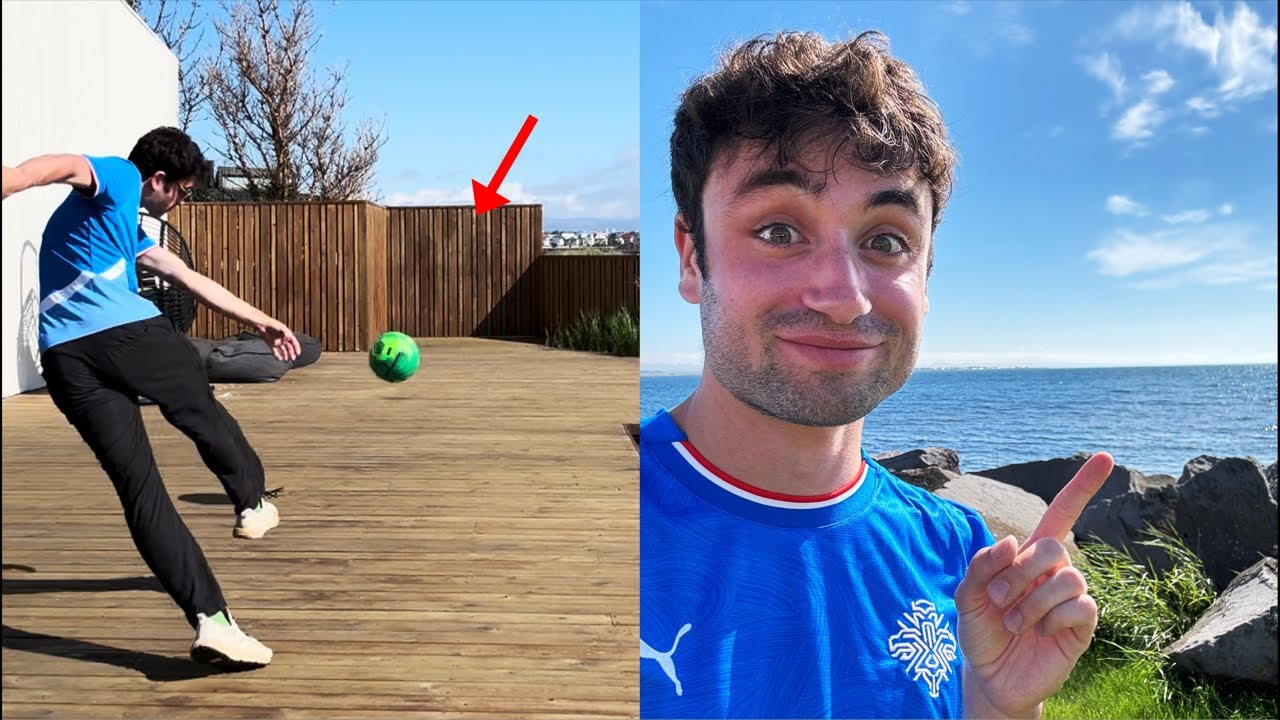Hit the Target or it goes into Ocean IRL 🇮🇸⚽️ - YouTube