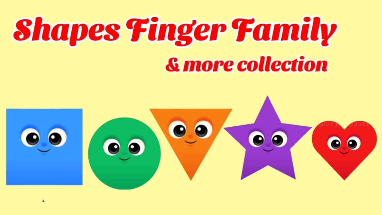 Shapes Finger Family Song | Nursery Rhymes & Kids Song - YouTube