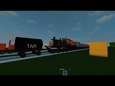 Thomas and Friends James It gets all black tar Things happen in Roblox ...