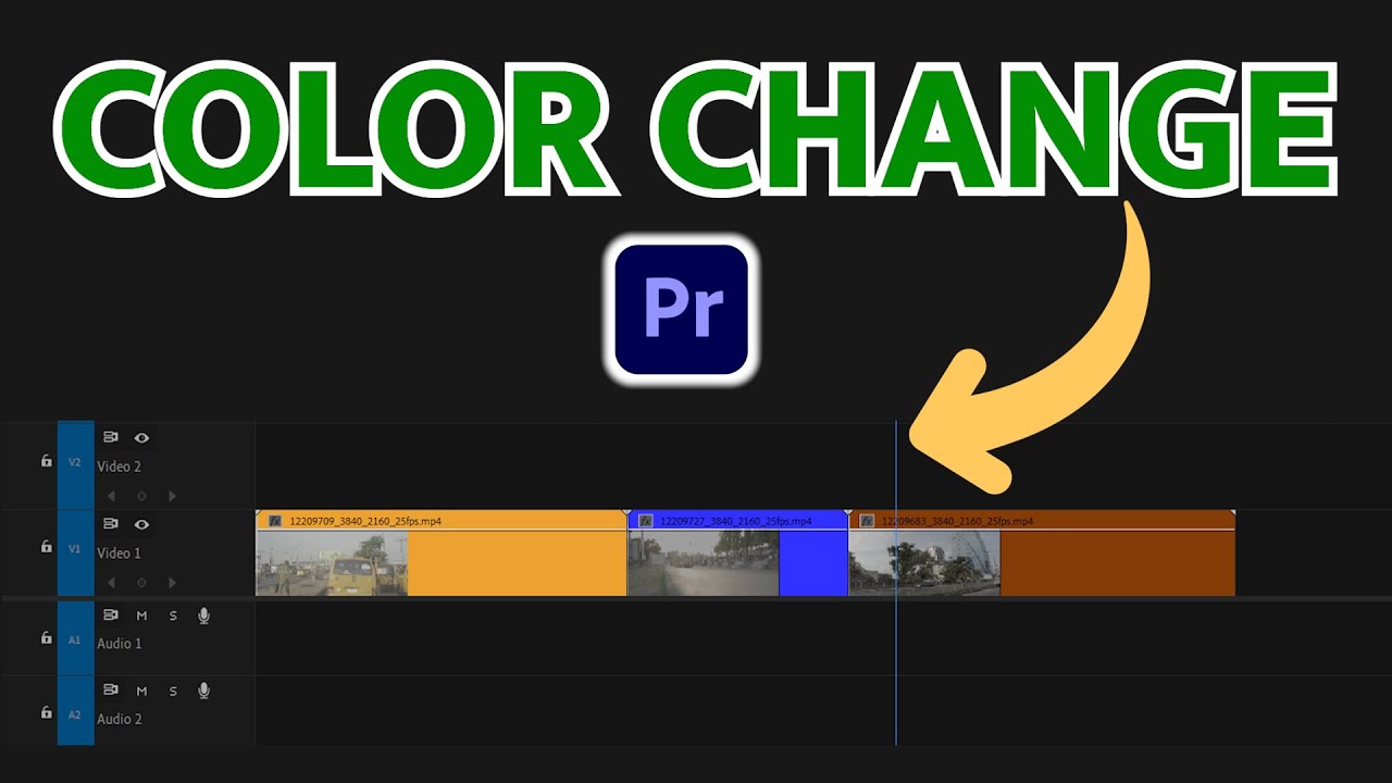 Timeline Clip Color Change in Premiere Pro color code - YouTube