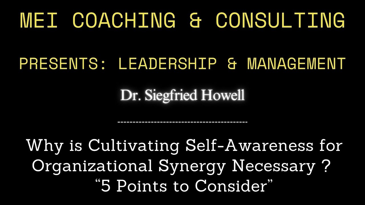 The Mirror of Success: Cultivating Self-Awareness for Organizational ...