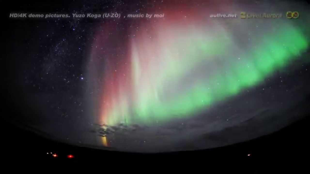HD/4K Live!Aurora(northern lights live ) demo / Live!オーロラ HD/4K版ダDigest ...