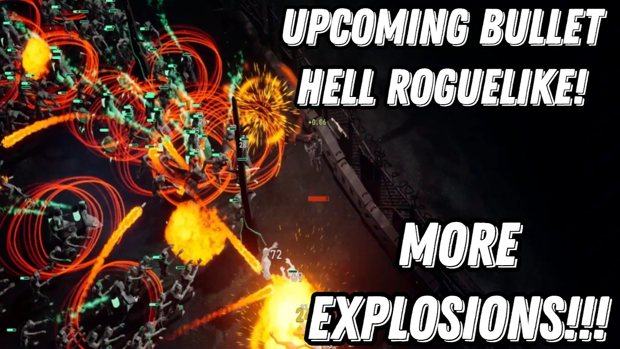 UPCOMING Bullet Hell Roguelike! More EXPLOSIONS! Rocket turrets ...