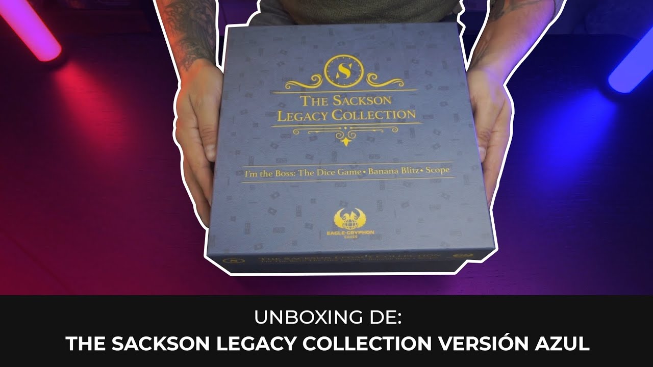 Unboxing de The Sackson Legacy Collection versión azul- Game Nights ...