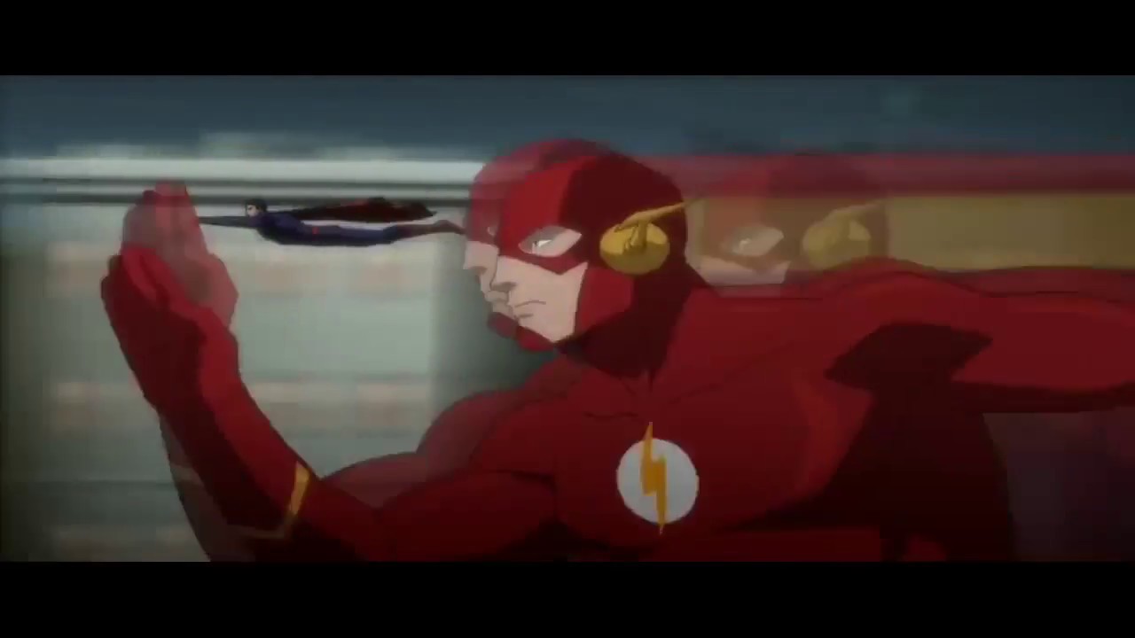Flash And Superman Running From Omega Rays Darkseid Weapon Justice ...