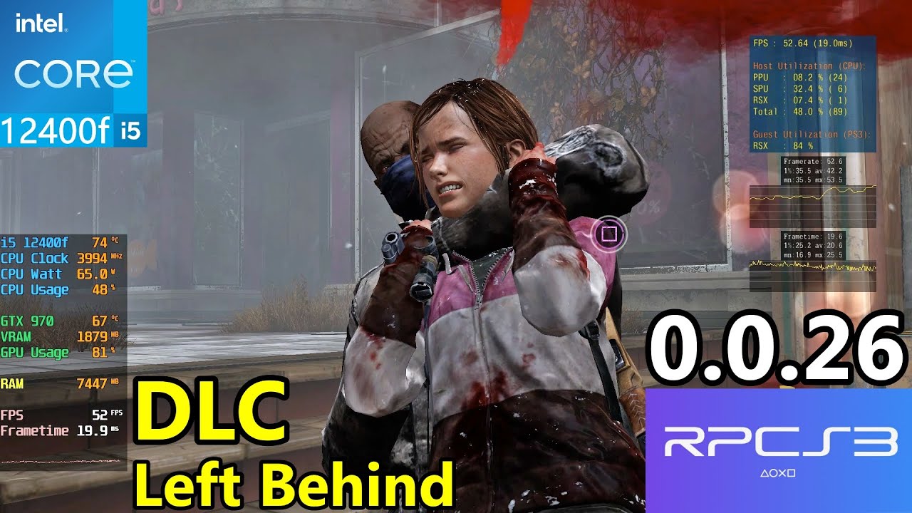 RPCS3 0.0.26-14704 The Last of Us DLC Left Behind on Intel Core i5 ...