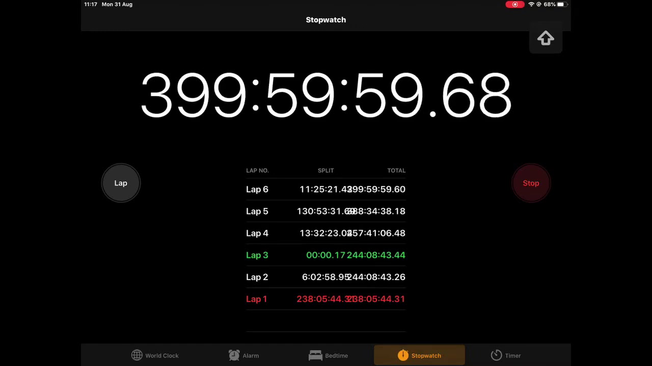 Stopwatch 400 hours - YouTube