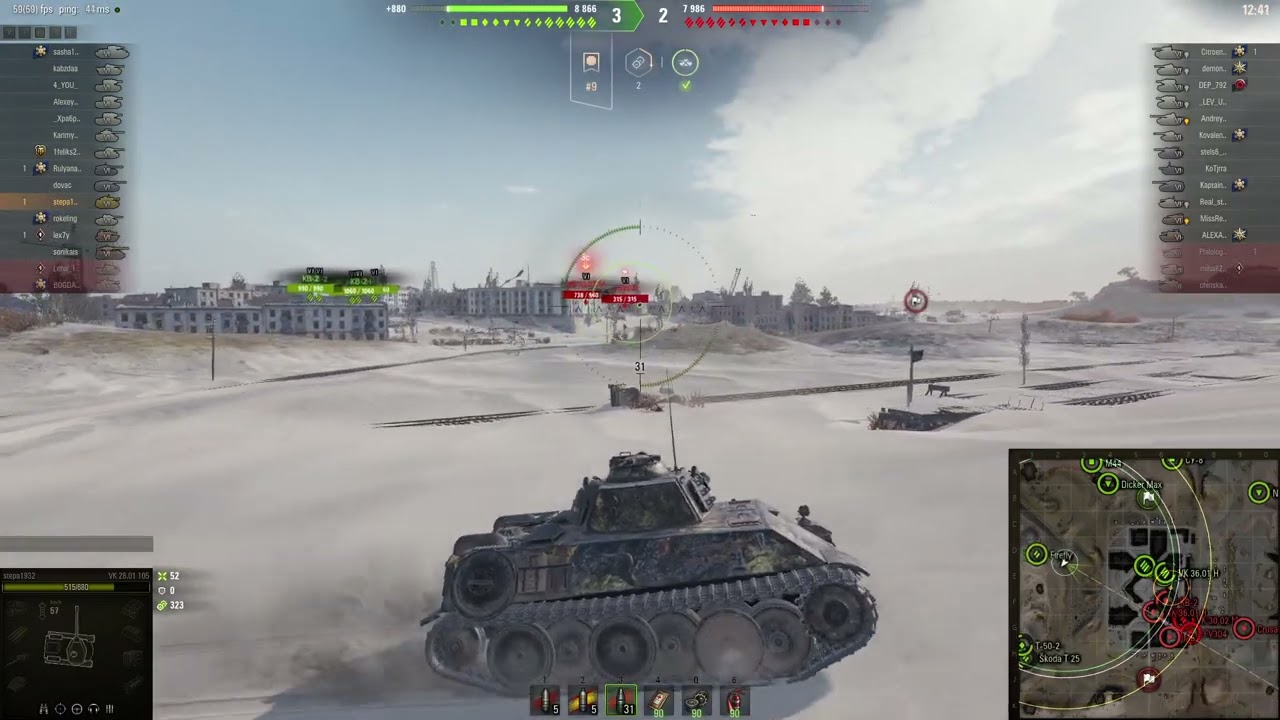 World of Tanks replay vk 20-01-105 - YouTube