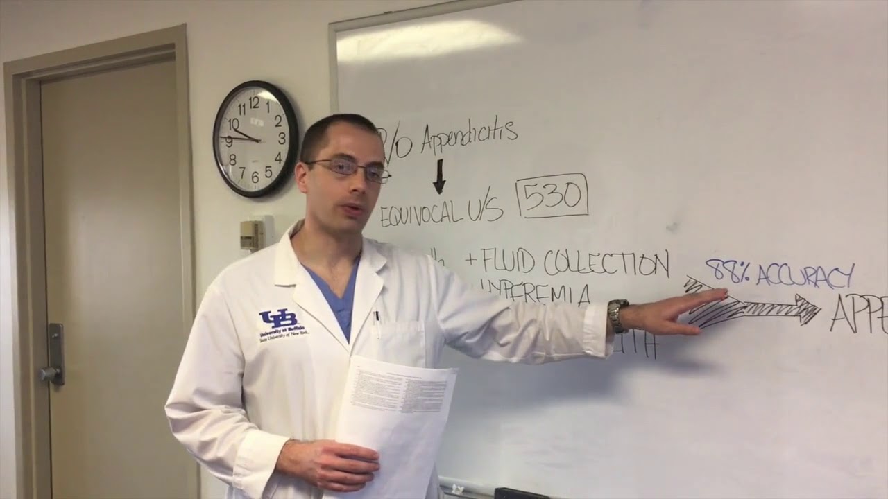 secondary signs may improve us accuracy for appendicitis - YouTube