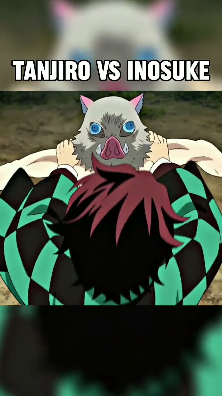 Tanjiro vs Inosuke Demon Slayer Season 1 - YouTube