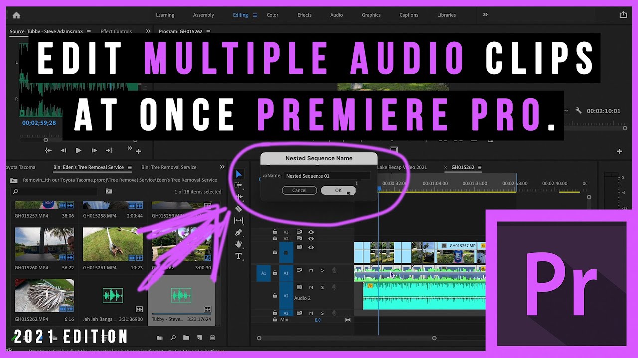 Edit Multiple Audio Clips At Once In Premiere Pro 2021 Edition YouTube Edit Multiple Audio Clips At Once In Premiere Pro 2021 Edition YouTube