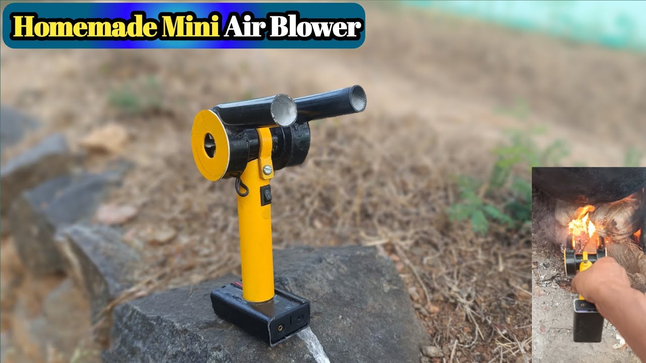 How to make powerful air blower at home | electric leaf blower - YouTube