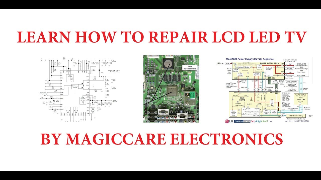 LEARN HOW TO REPAIR LCD LED TV - YouTube