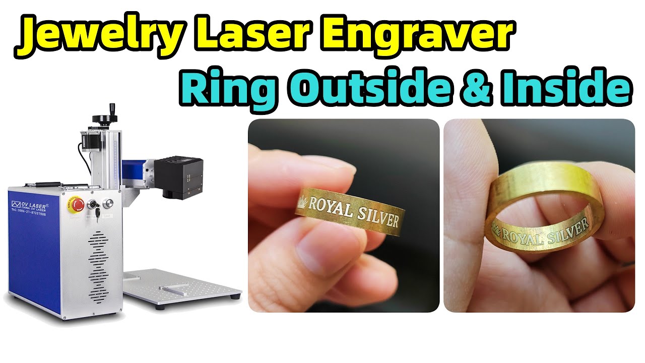 Custom wedding ring engraver JPT 50W fiber lasser engraving machine for ...