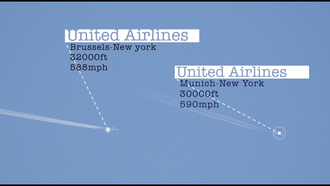 High Altitude Plane Spotting. extreme close up of commercial aircraft ...