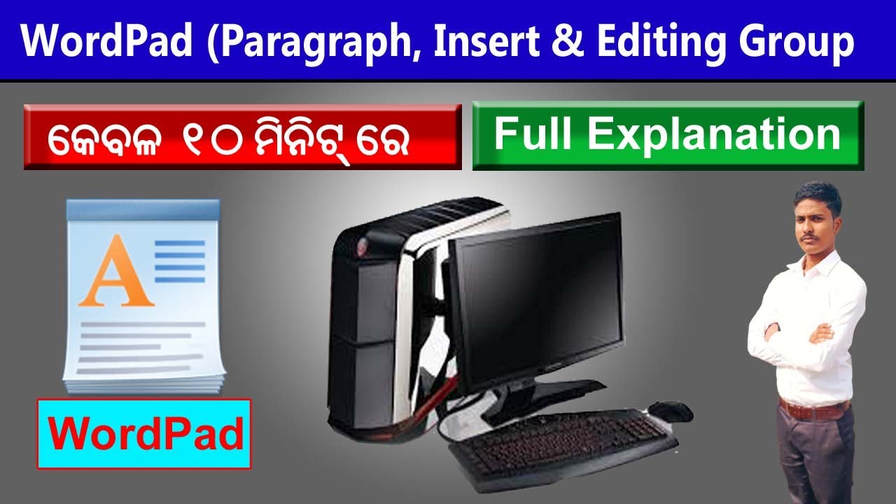Paragraph Group, Insert group & Editing group all options and their ...