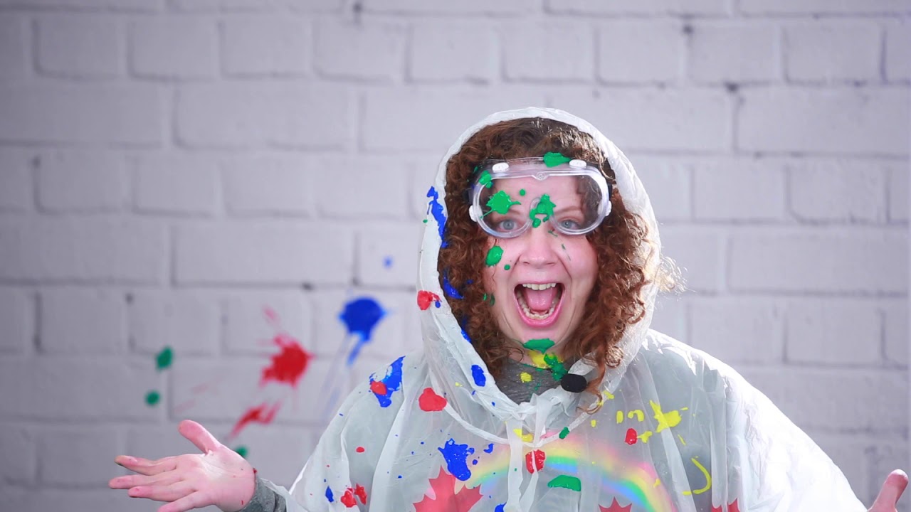 Splatter Art Father's Day Card - YouTube