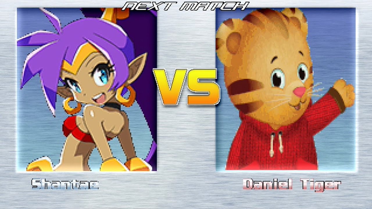 M.U.G.E.N BATTLES | Shantae vs Daniel Tiger | Shantae vs Daniel Tiger's ...