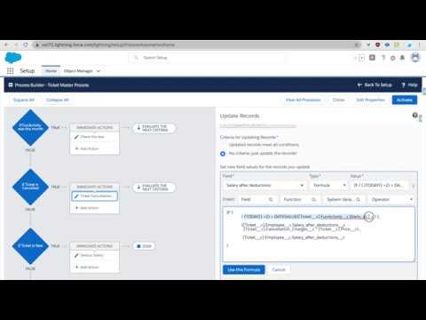 Process Builder + Formula Demo | Salesforce Admin Tips - YouTube