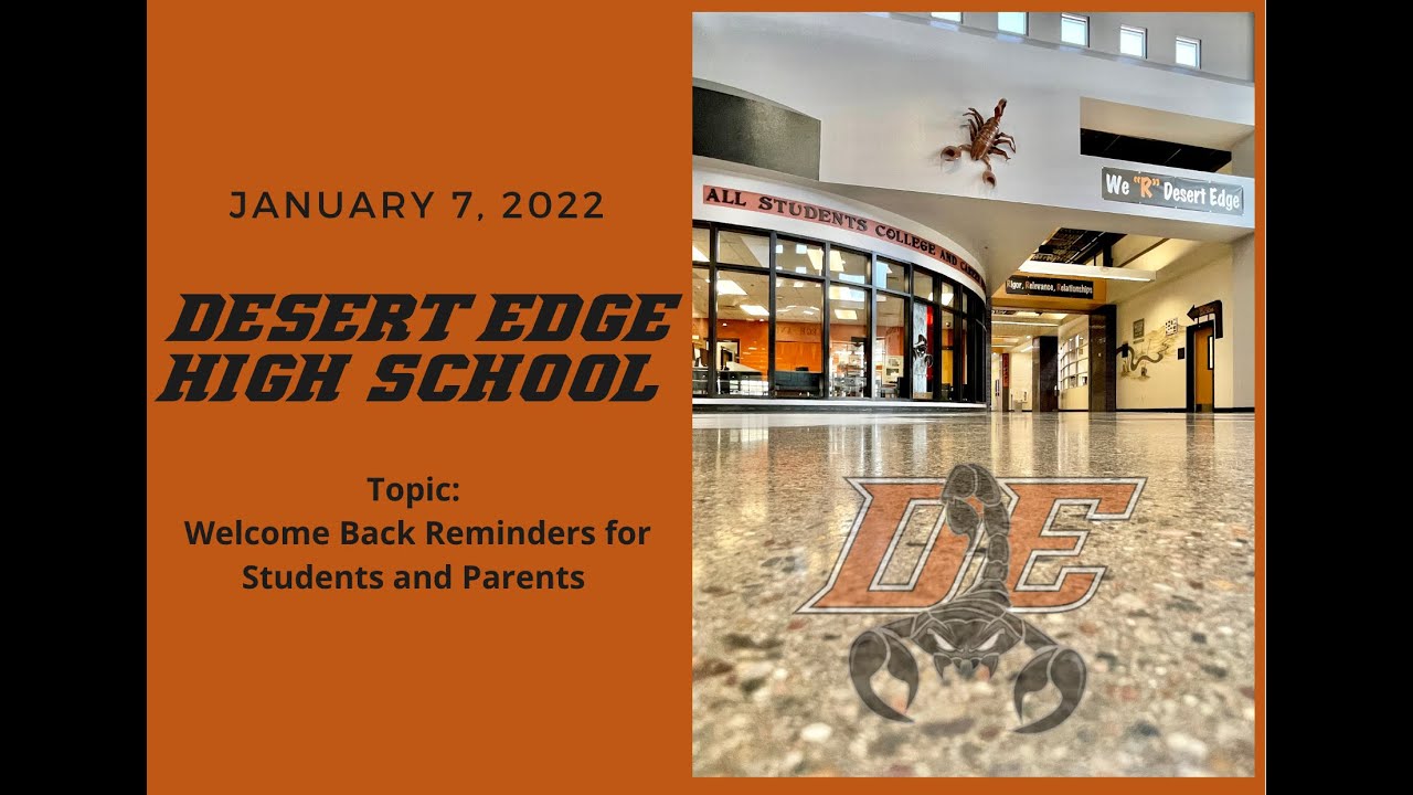 DEHS Class Meetings January 2022 - YouTube