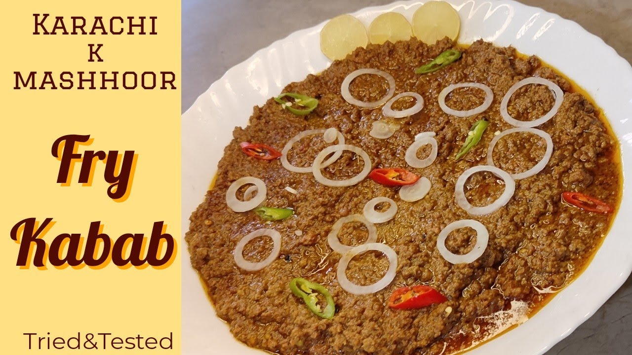 Mouth Watering Karachi kay mashhoor Fry Kabab🌶️🥘 recipe @Tried ...