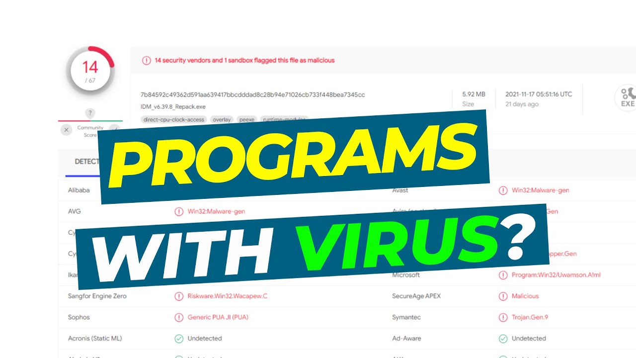 Software with Virus/Malware? How to Check before Install - YouTube