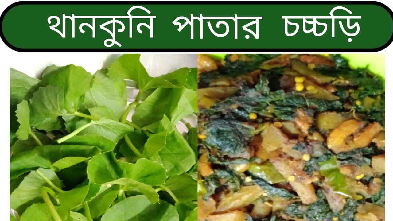 থানকুনি পাতার চচ্চড়ি। Thankuni patar recipe. - YouTube