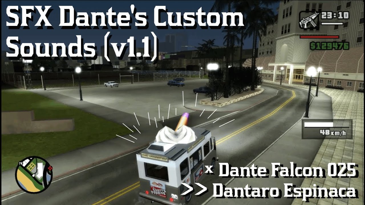 SFX Dante's Custom Sounds v1.1 - GTA SA Sounds Mod - YouTube