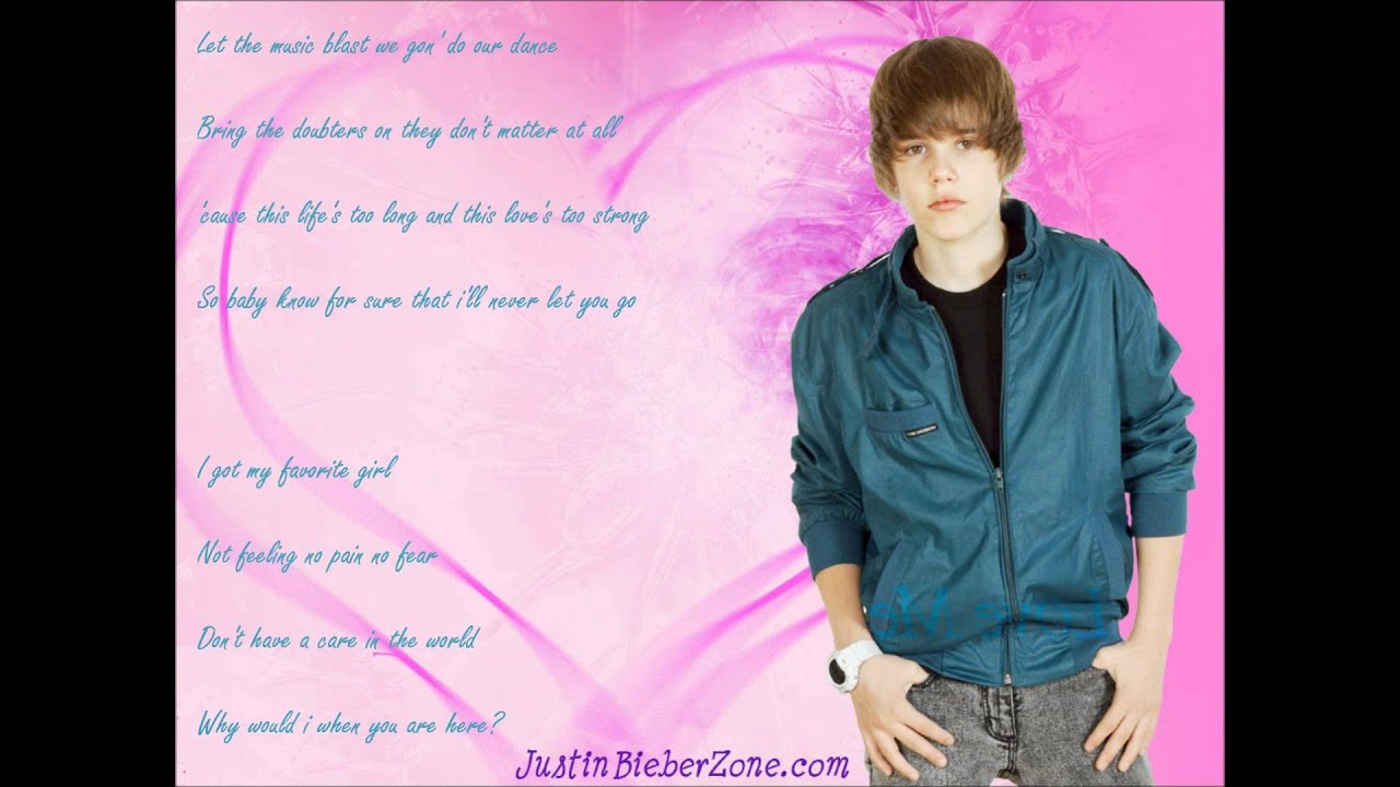 Justin Bieber - Never Let You Go (Lyrics on screen) - YouTube