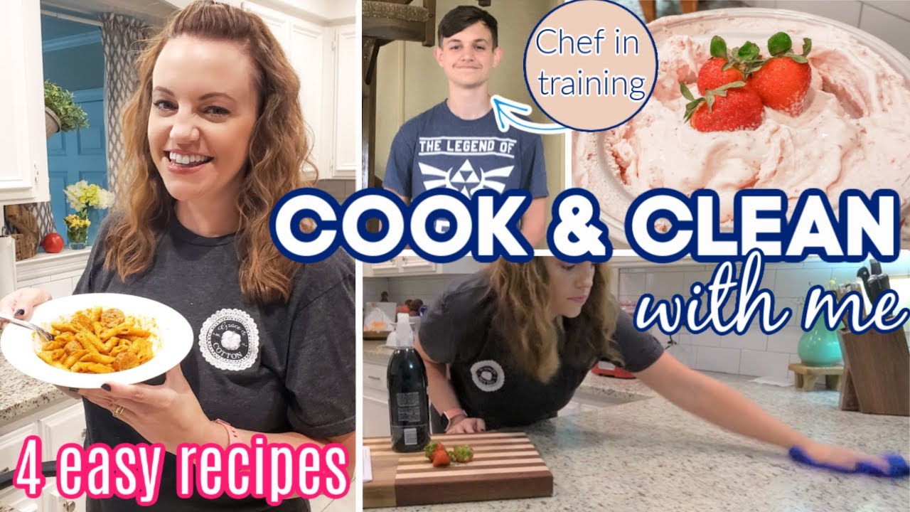 COOK AND CLEAN WITH ME | SPEND ALL DAY IN THE KITCHEN WITH ME | MAKING ...