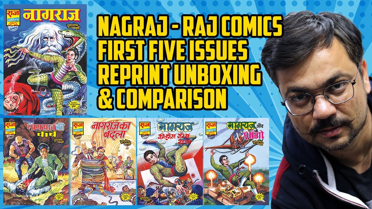 Nagraj First 5 Issues - Unboxing and Comparison (Raj Comics) - YouTube
