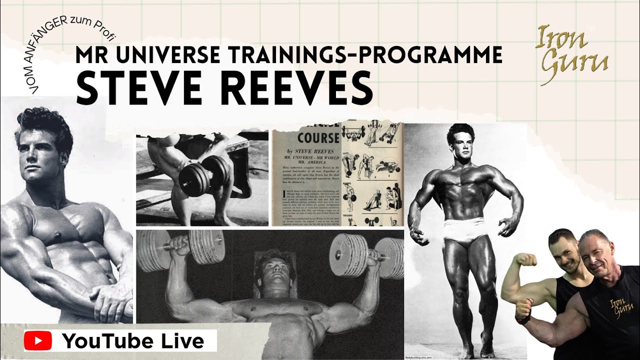 Steve Reeves Training & Ernährung mit Wolfgang Franke 60 Jahre ...