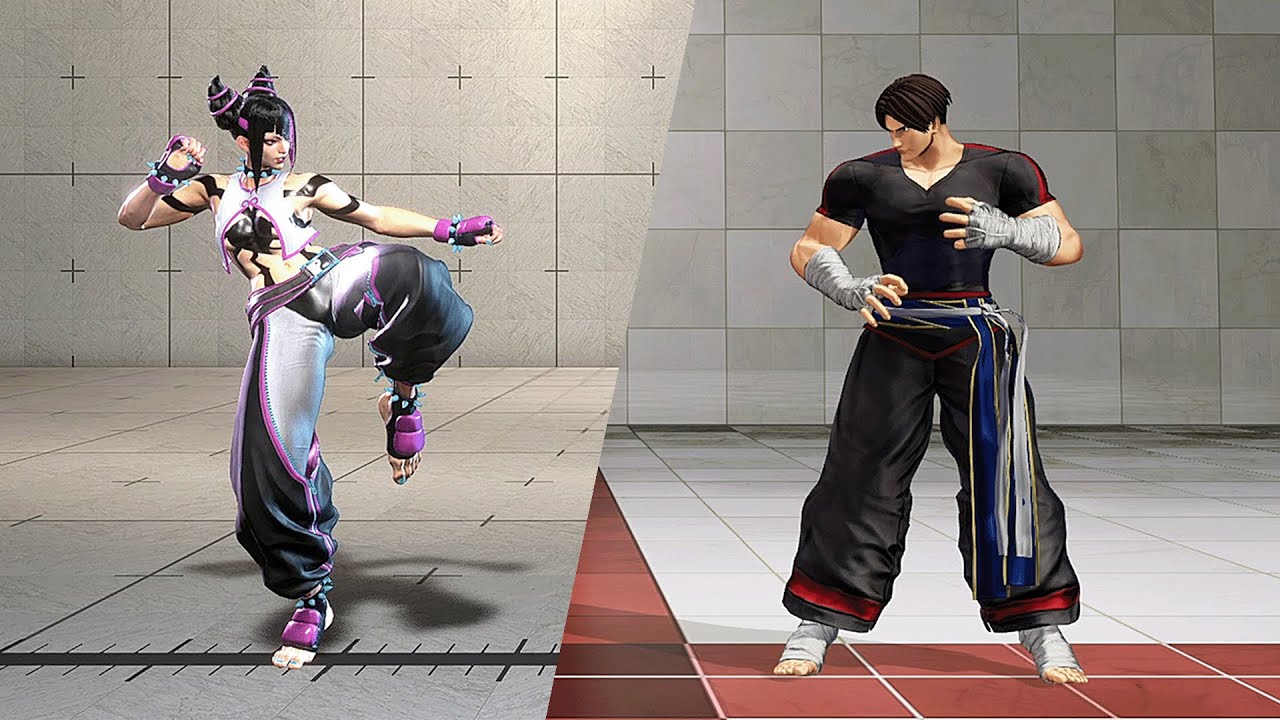 Street Fighter 6 VS KOF XV - Juri VS Kim - YouTube