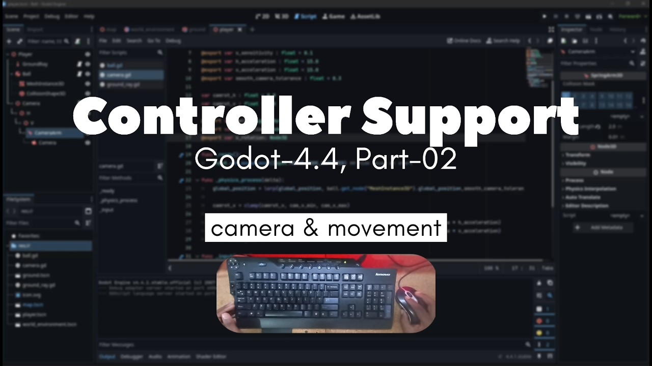 Adding Controller Support | Godot 4 Marble Game - Part 2 - YouTube