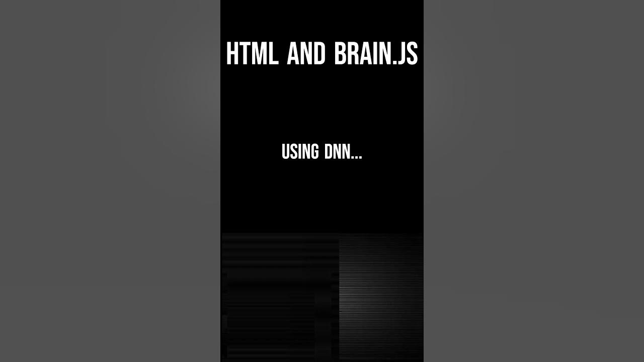 Success with Brain.JS Results - YouTube