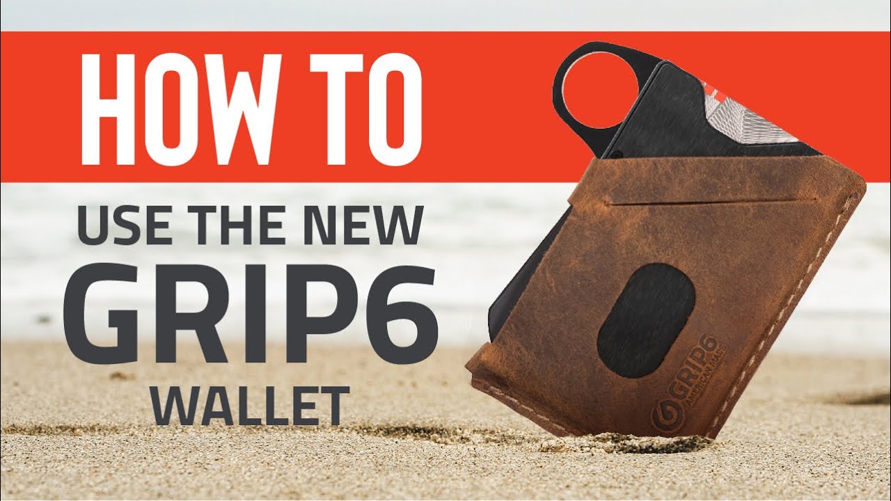 GRIP6 Minimalist Wallet: Securely Locks Cards & Cash w/ Instant Access ...