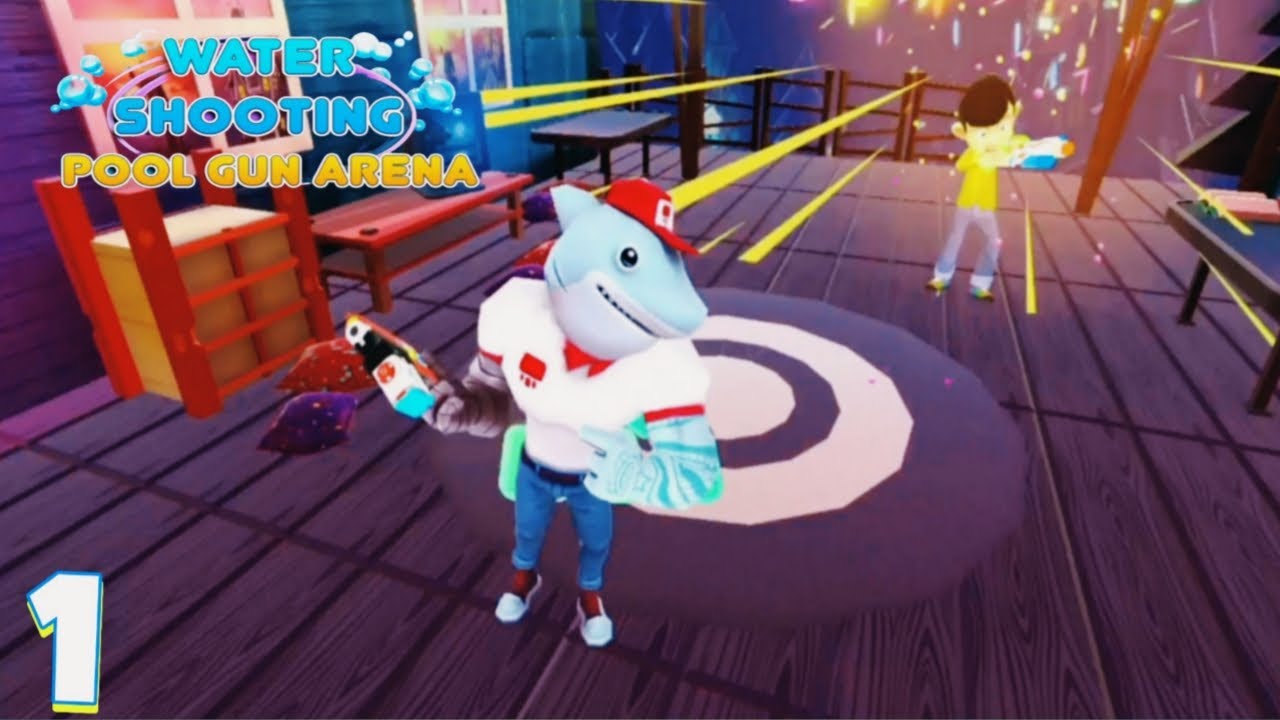 Nerf War | Water Shooting Pool Gun Arena - Casual Mode Level 1-6 ...