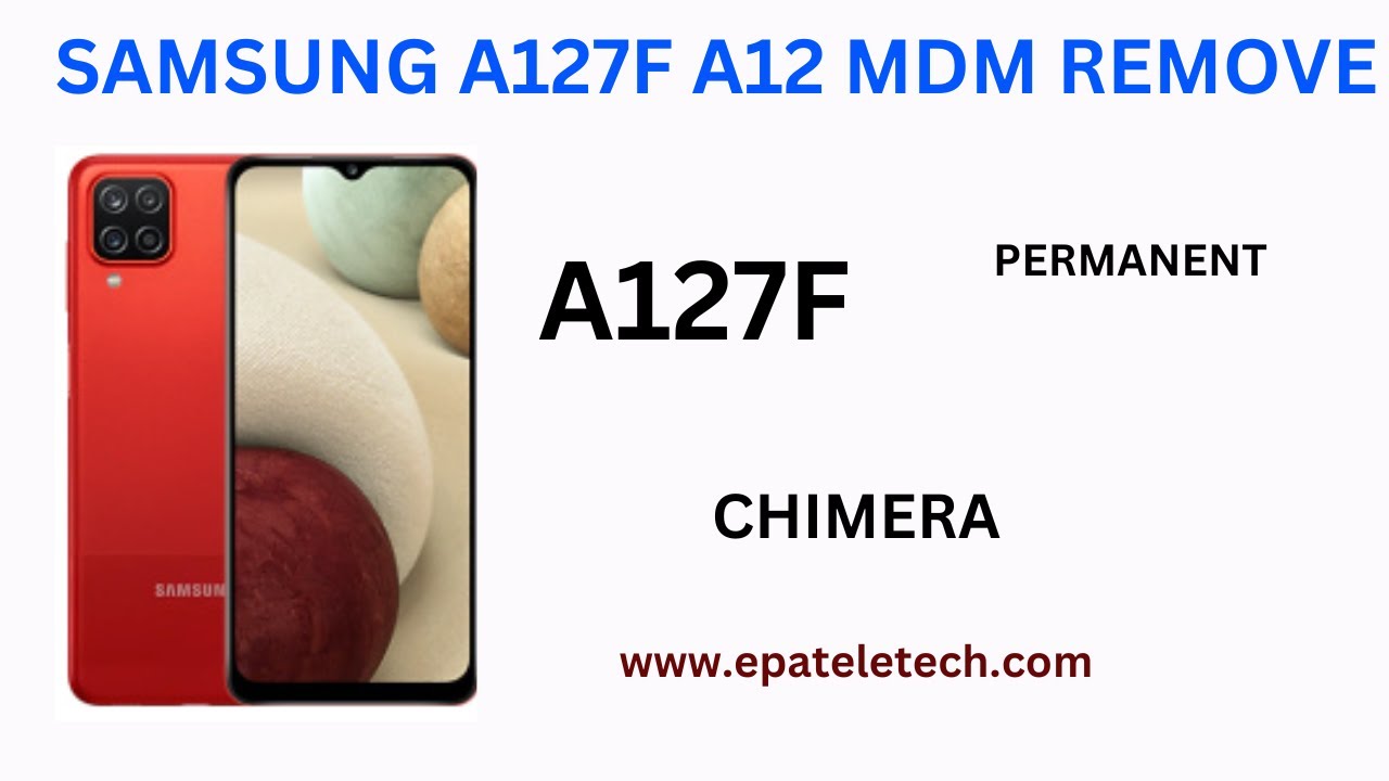 A12 Samsung A127F MDM Remove Permanent Just USB DONE - YouTube