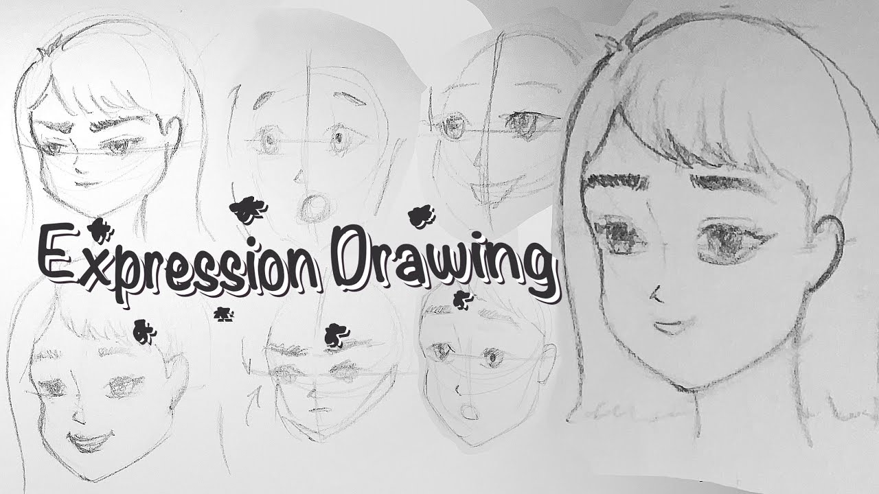 How to draw face expression ️ simple 🌺 - YouTube