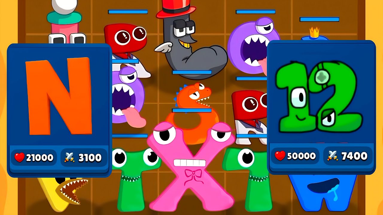 Merge Alphabet Number + Alphabet Monster 3D ⭐ ...